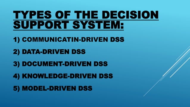 DSS and decision support system and its types | PPTX | Operating ...