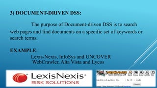 DSS and decision support system and its types | PPTX | Operating Systems | Computer Software and ...