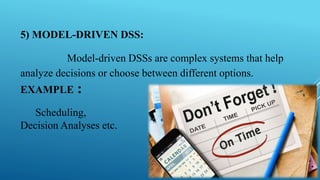 DSS and decision support system and its types | PPTX | Operating Systems | Computer Software and ...