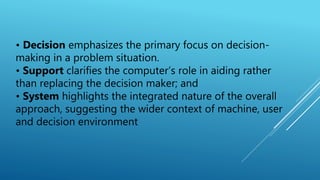 DSS and decision support system and its types | PPTX | Operating Systems | Computer Software and ...