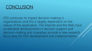 DSS and decision support system and its types | PPTX | Operating Systems | Computer Software and ...