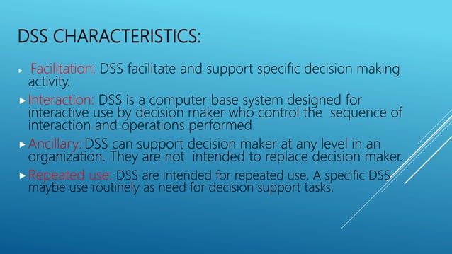 DSS and decision support system and its types | PPTX | Operating ...