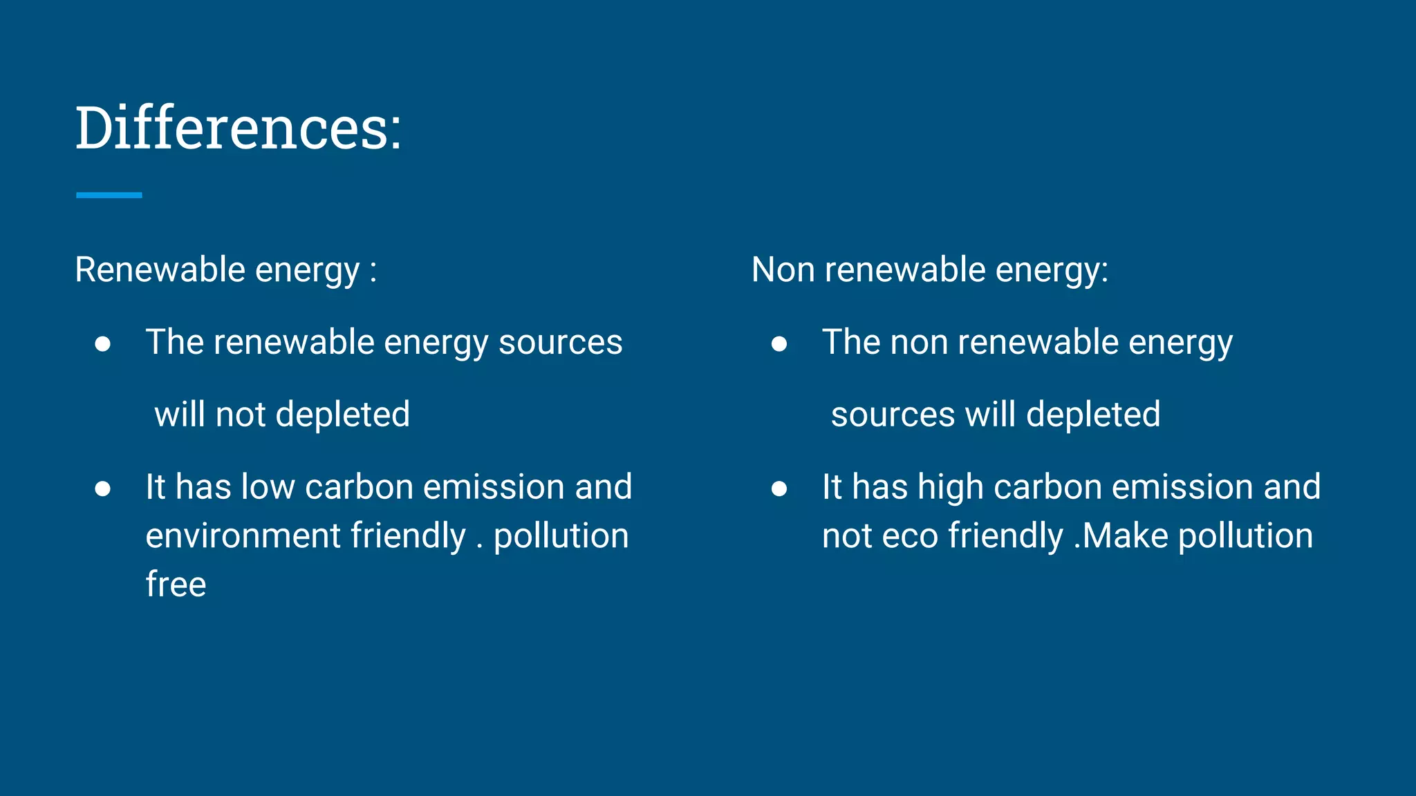 Renewable energy vs non renewable energy | PPTX