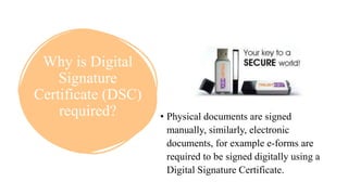 Digital Signature Certificate (DSC) | PPTX
