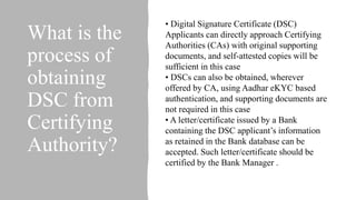 Digital Signature Certificate (DSC) | PPTX