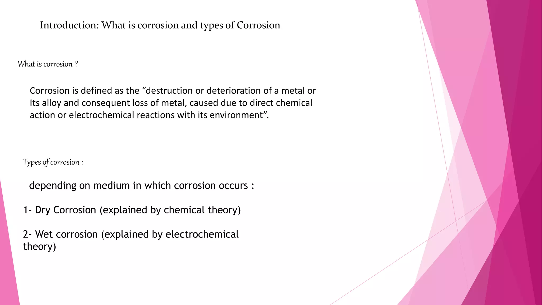 CORROSION (Mechanism of Oxygen absorption in alkaline medium) | PPTX ...