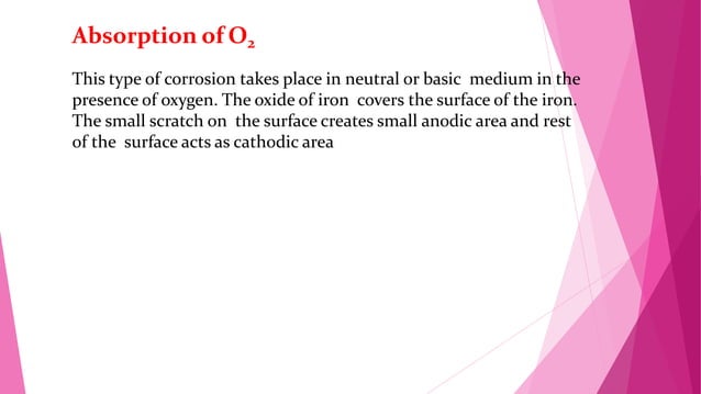 CORROSION (Mechanism of Oxygen absorption in alkaline medium) | PPTX ...