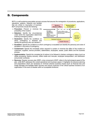 Business Continuity Detailed Plan | PDF