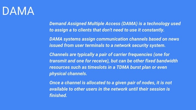 Demand Assigned Multiple Access | PPTX