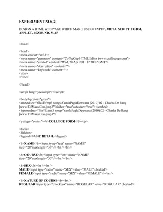 IT- 328 Web Administration (Practicals) | DOC