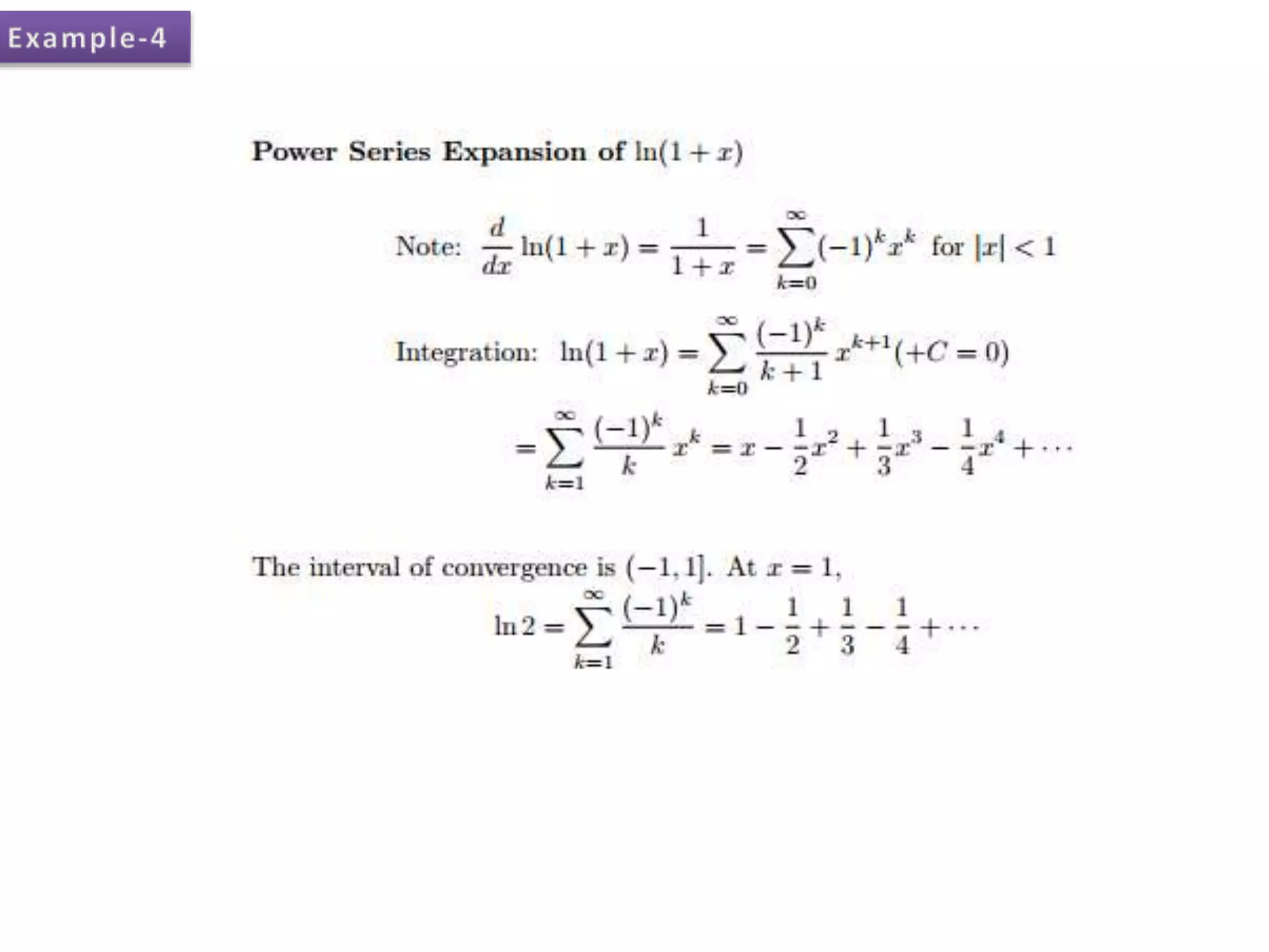 Power series & Radius of convergence | PPTX