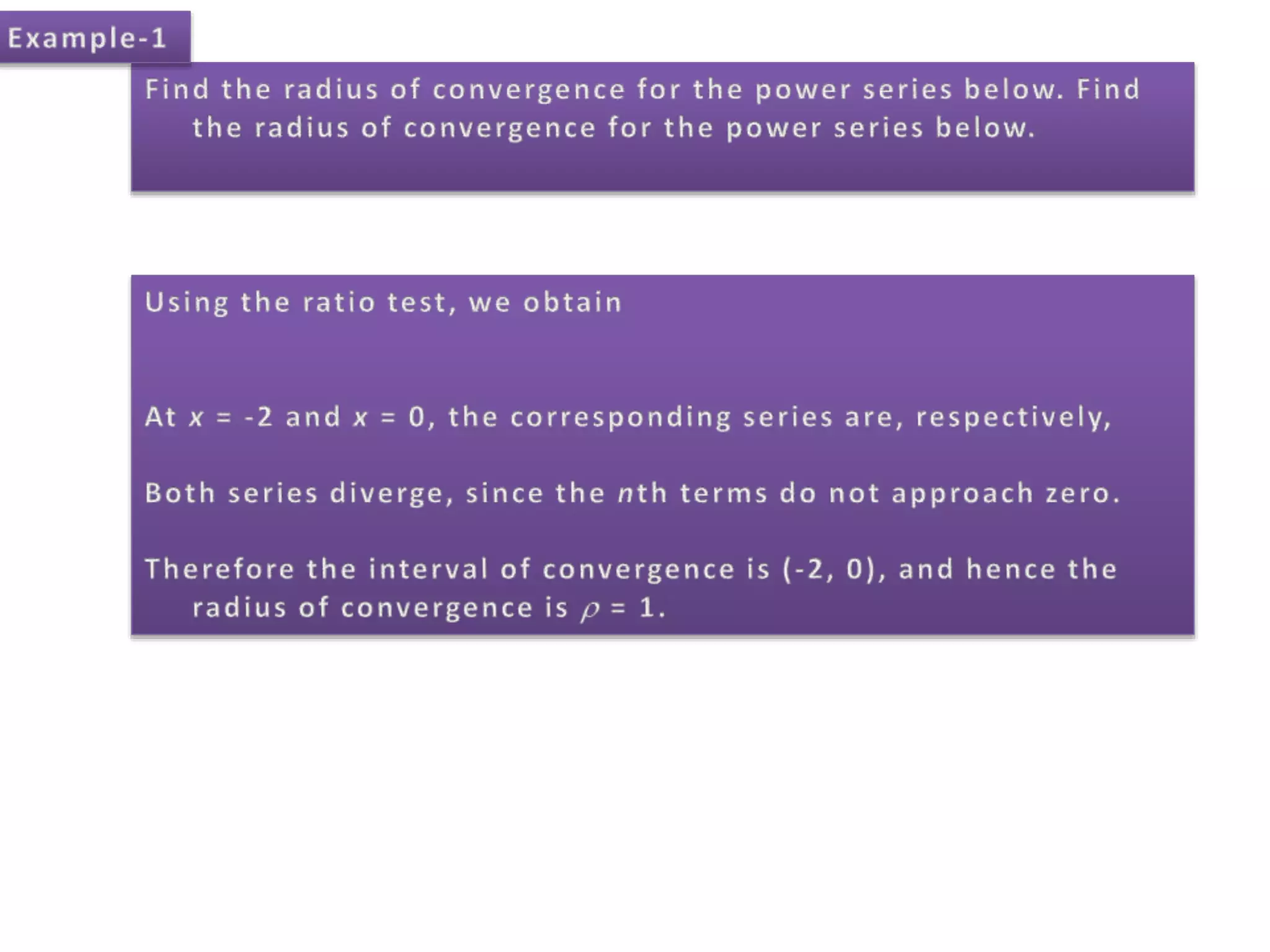 Power series & Radius of convergence | PPTX