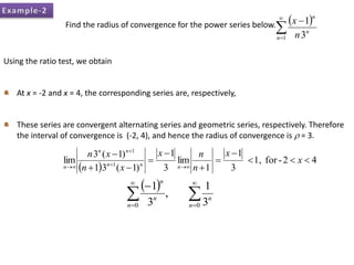 Power series & Radius of convergence | PPTX
