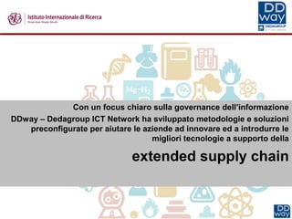 L'IT a supporto dei processi logistici pharma | PPT