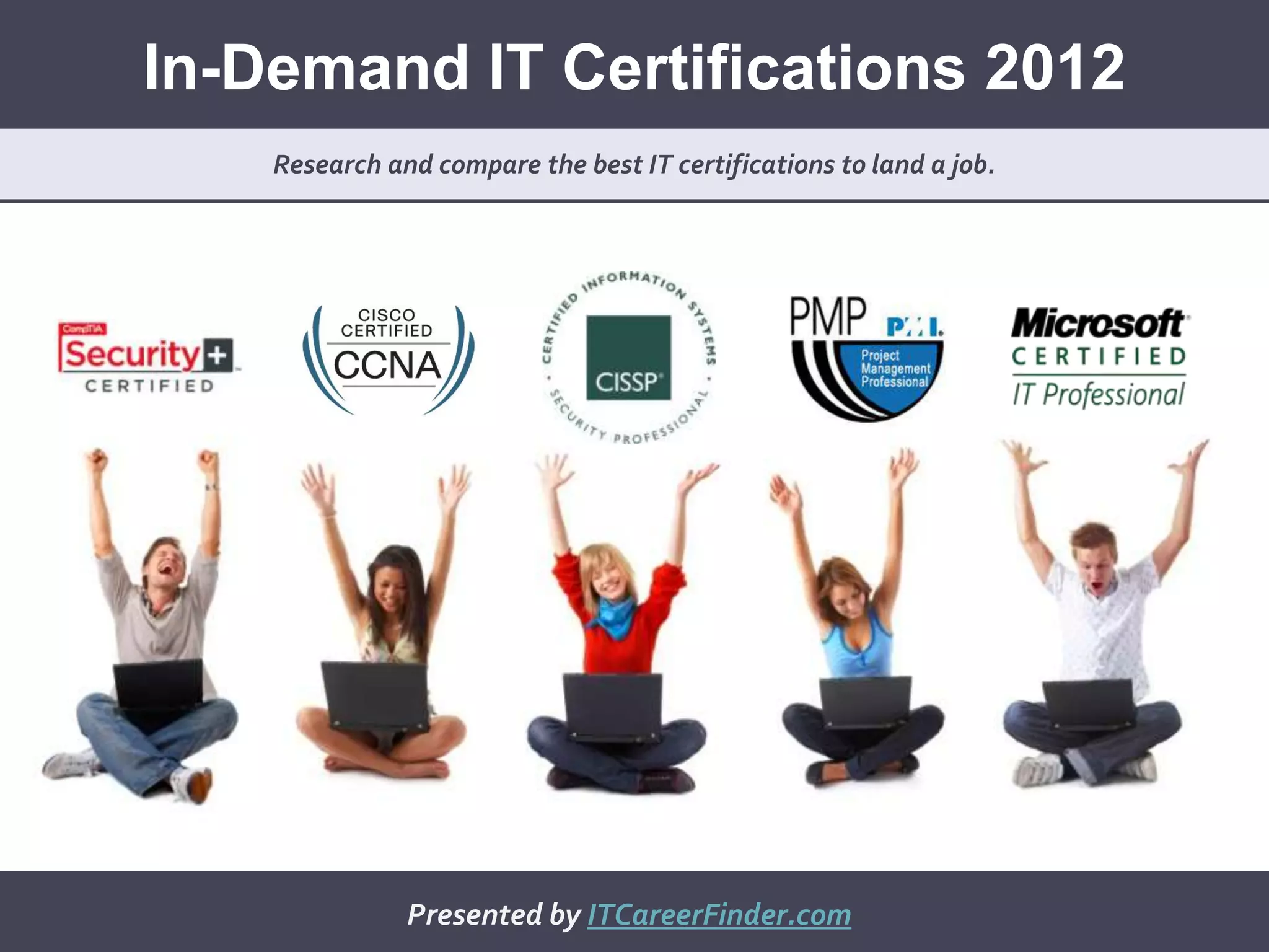 IT Certifications in Demand for 2012 | Best Certs to Get a Job | PPTX