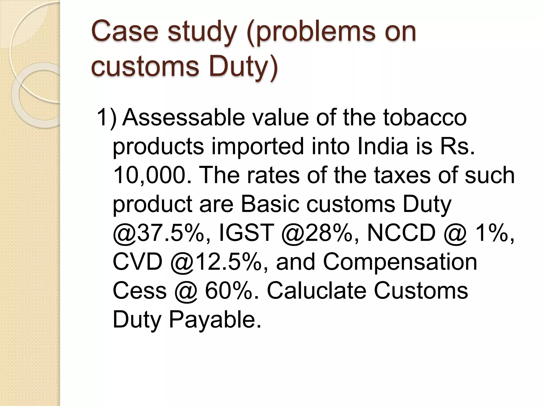 Customs duty | PPTX
