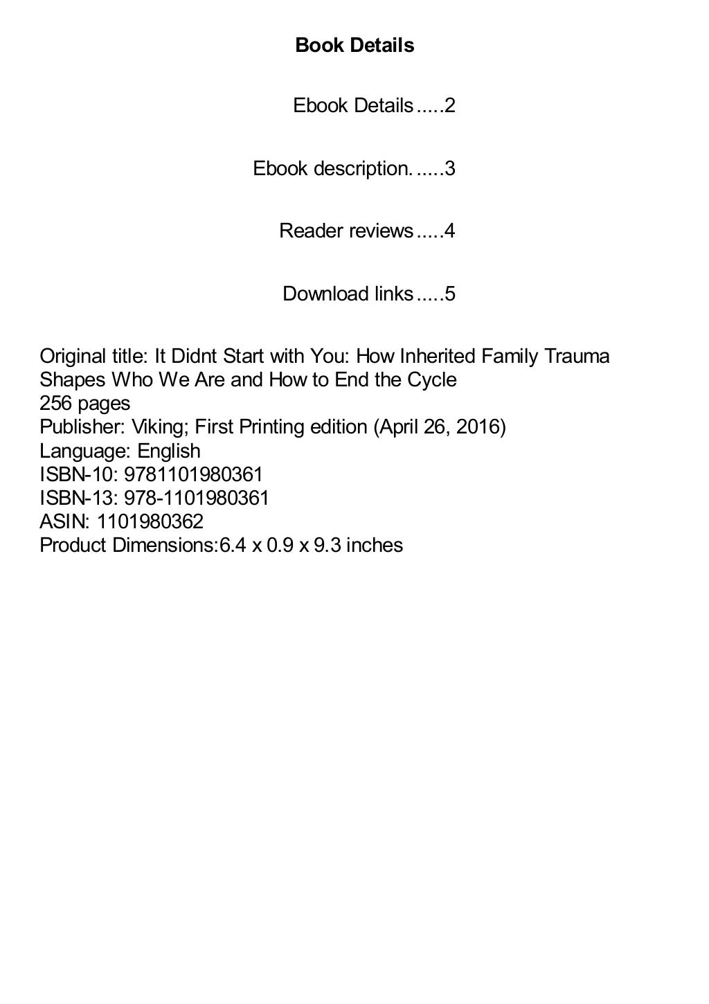 It Didnt Start with You How Inherited Family Trauma Shapes Who We Are ...