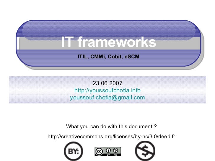 IT frameworks
