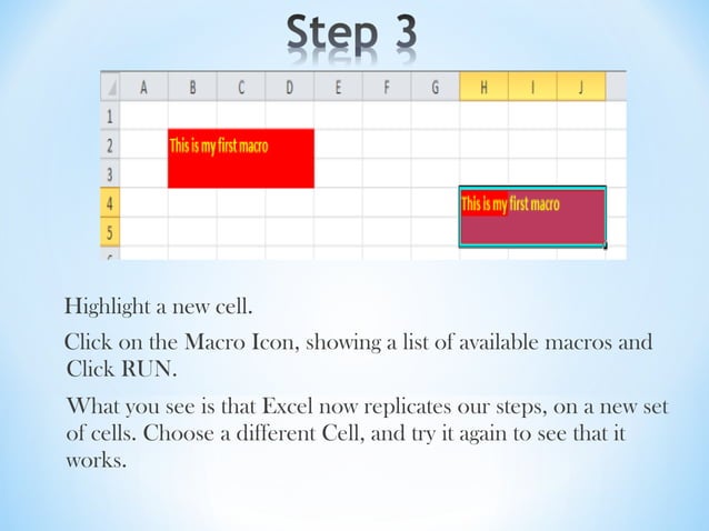 MACROS excel | PPT