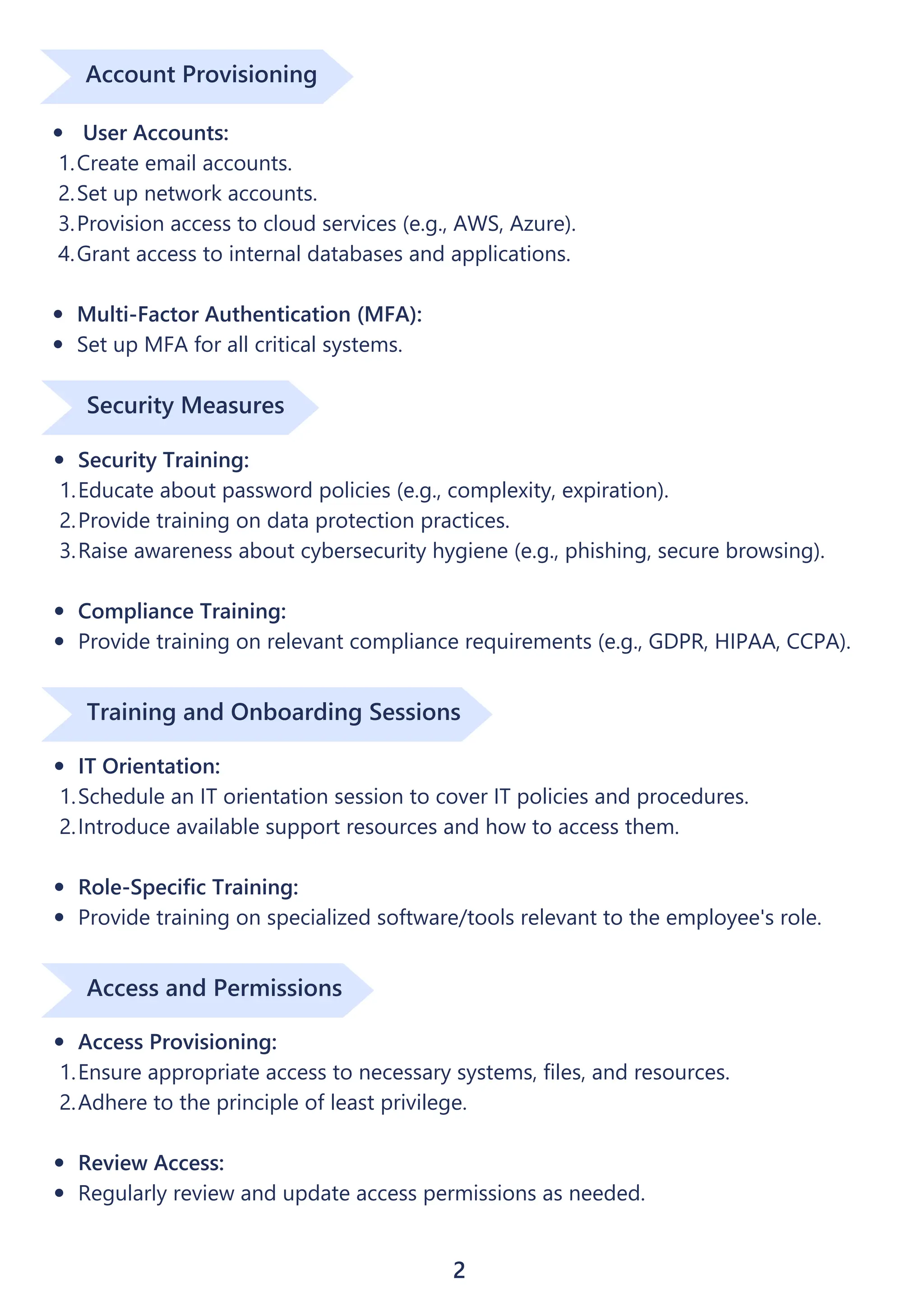 IT Division ITSM process - Employee Onboarding IT readiness checklist | PDF