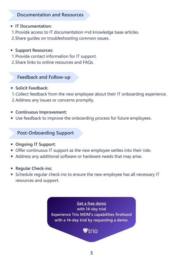 IT Division ITSM process - Employee Onboarding IT readiness checklist | PDF