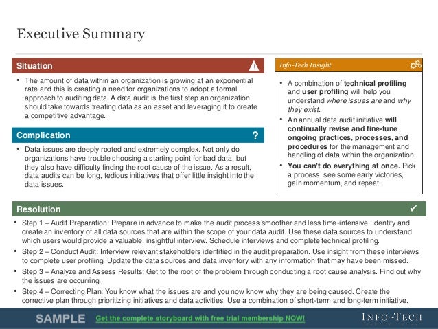Perform a Data Audit Storyboard