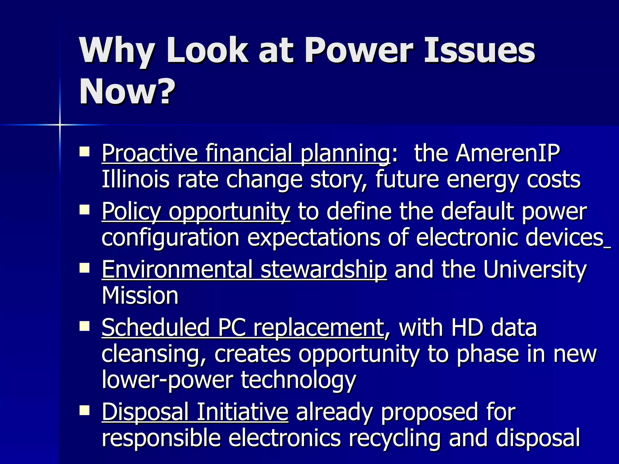 IT Power Management Strategy | PPS