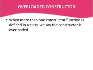 constructor and destructor-object oriented programming | PPT