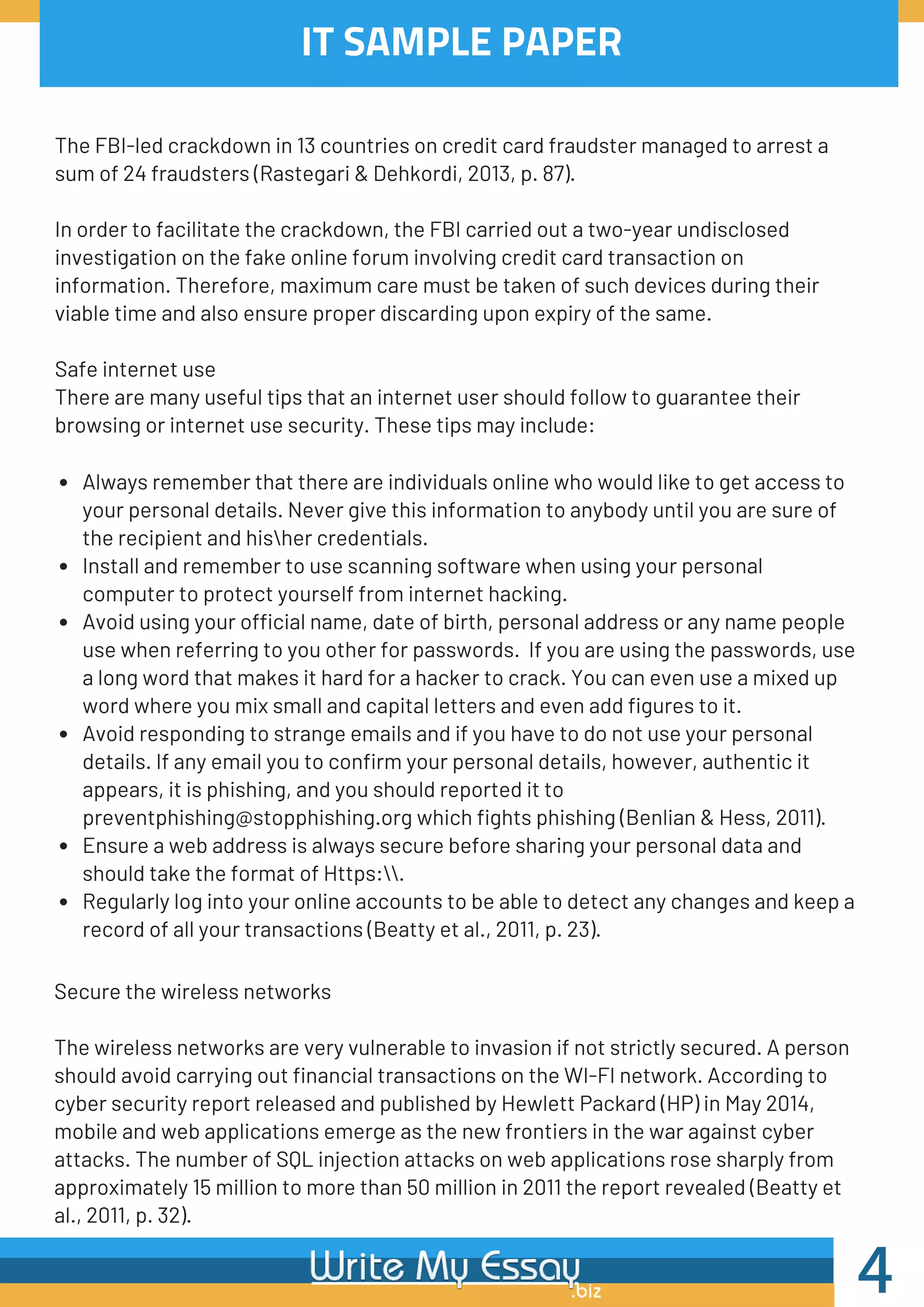 IT Sample Paper | PDF