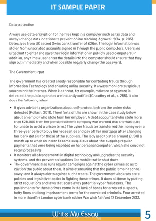 IT Sample Paper | PDF