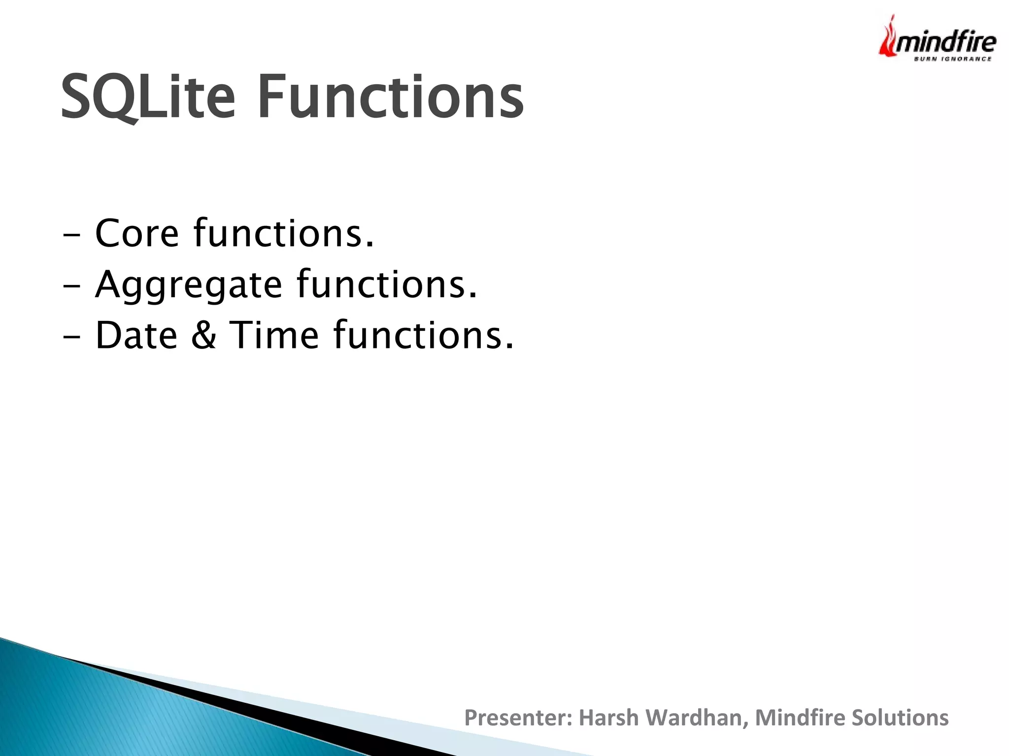 Getting Started with SQLite | PDF Getting Started with SQLite | PDF