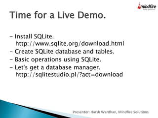 Getting Started with SQLite | PDF
