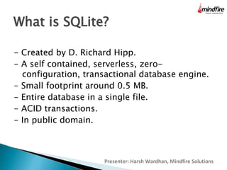 Getting Started with SQLite | PDF