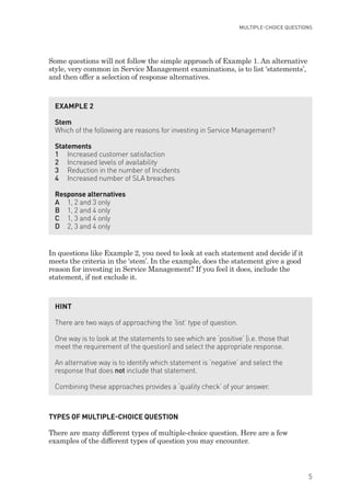 IT SERVICE MANAGEMENT FOUNDATION PRACTICE QUESTIONS | PDF