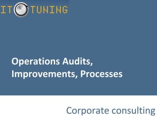 Operations Audits, Improvements, Processes | PPT