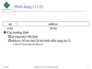 IT012_Chapter6 To chuc cau truc va may tinh II | PPTX