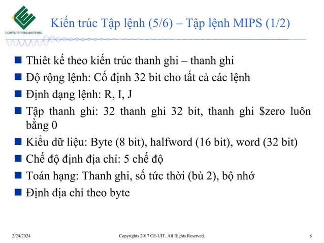 IT012_Chapter6 To chuc cau truc va may tinh II | PPTX