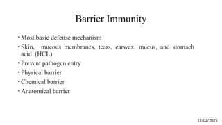 Immunity and its types - Barrier, Innate, and Adaptive immunity | PPTX