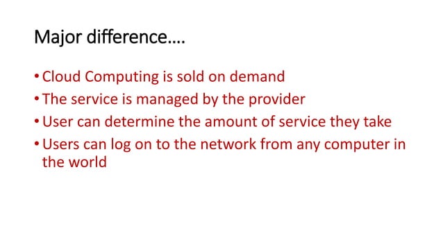 Cloud Computing vs. Traditional Computing | PPT