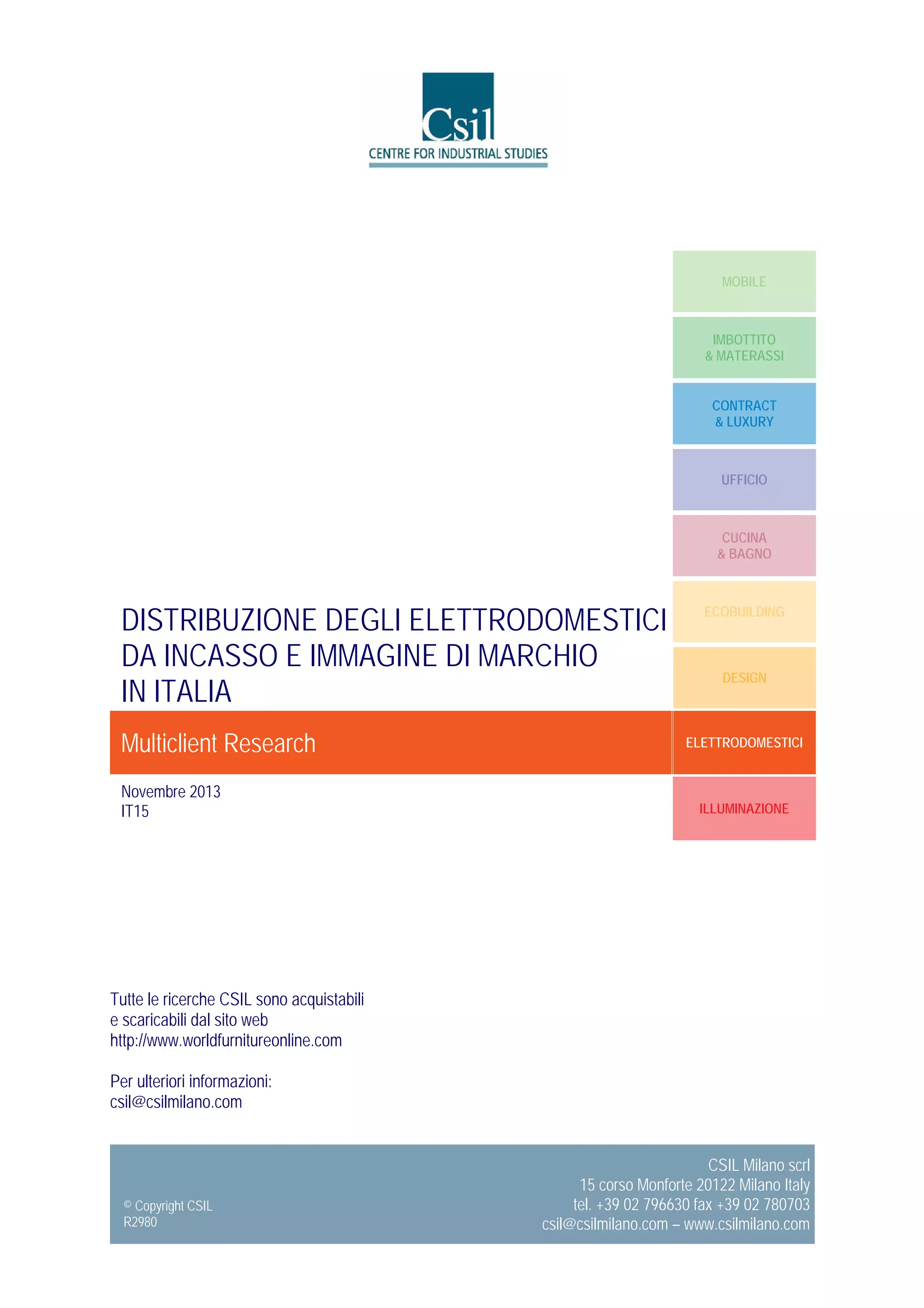 Distribuzione degli elettrodomestici da incasso e immagine di marchio ...