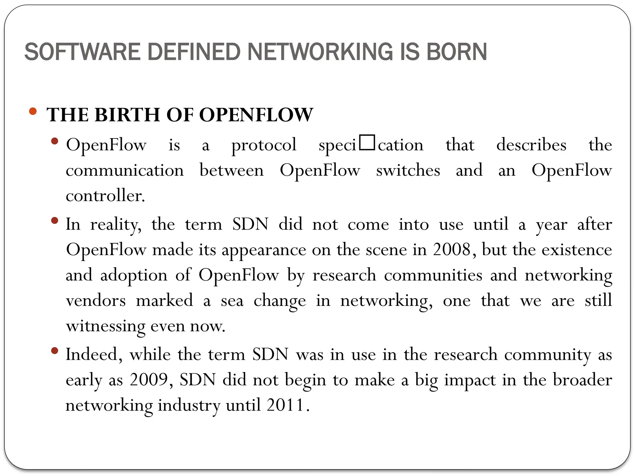 IT1634 – SDN Unit 1.pptx Software defined | PPTX