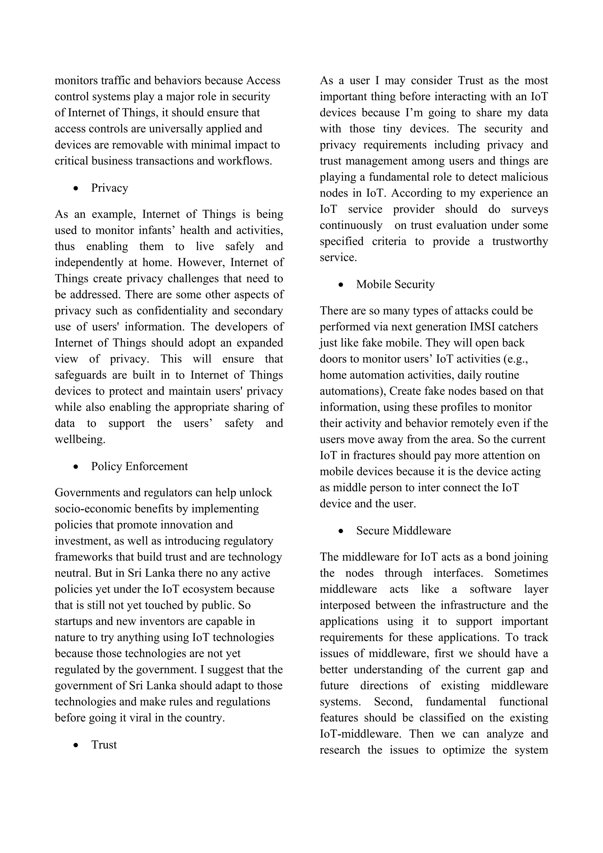 Security Aspects in IoT - A Review | PDF