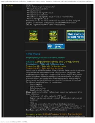 IT/200 ENTIRE CLASS UOP TUTORIALS | PDF