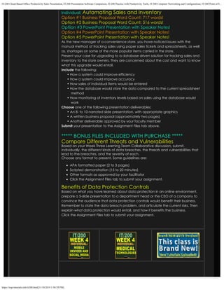 IT/200 ENTIRE CLASS UOP TUTORIALS | PDF