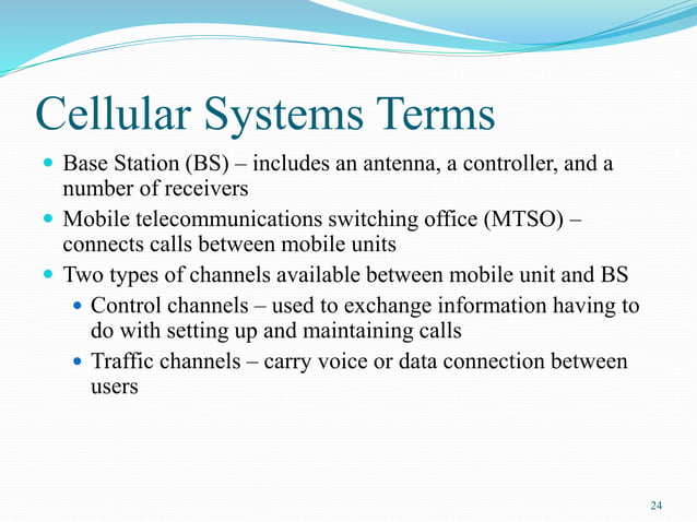 It2402 mobile communication unit1 | PPT