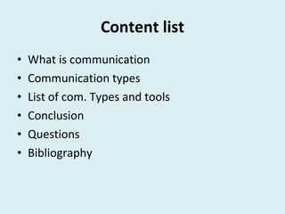 The History of Communication | PPT
