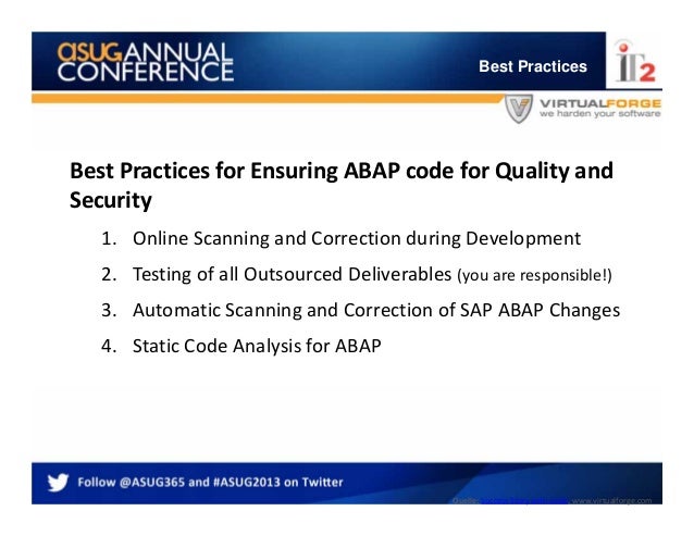 Best Practices for Ensuring SAP ABAP Code Quality and Security