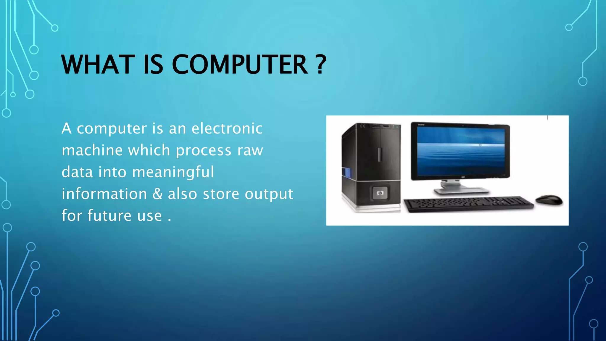 Application of computer | PPTX | Technology & Computing