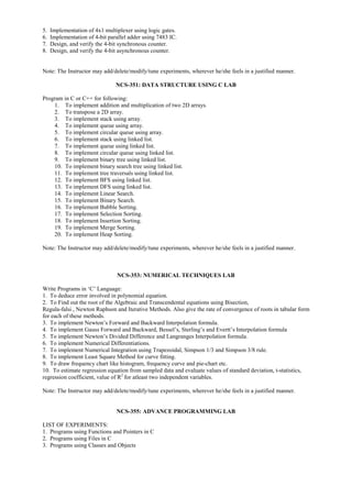 It 2ndyear syllabus | PDF