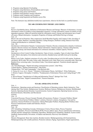 It 2ndyear syllabus | PDF